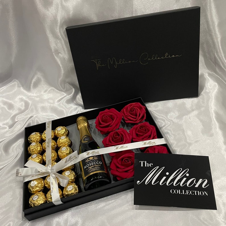 Nosecco Nights Non Alcoholic Gift Box With Ferrero Rocher - Etsy UK