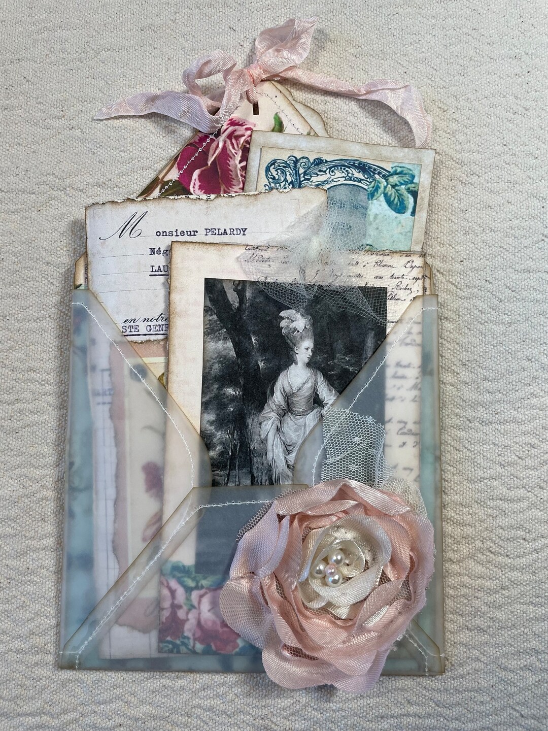 Stuffed Envelope Gift Set With Mini Journal 1 - Etsy