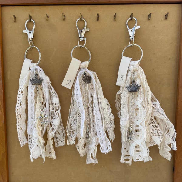Lace Keychain - Etsy