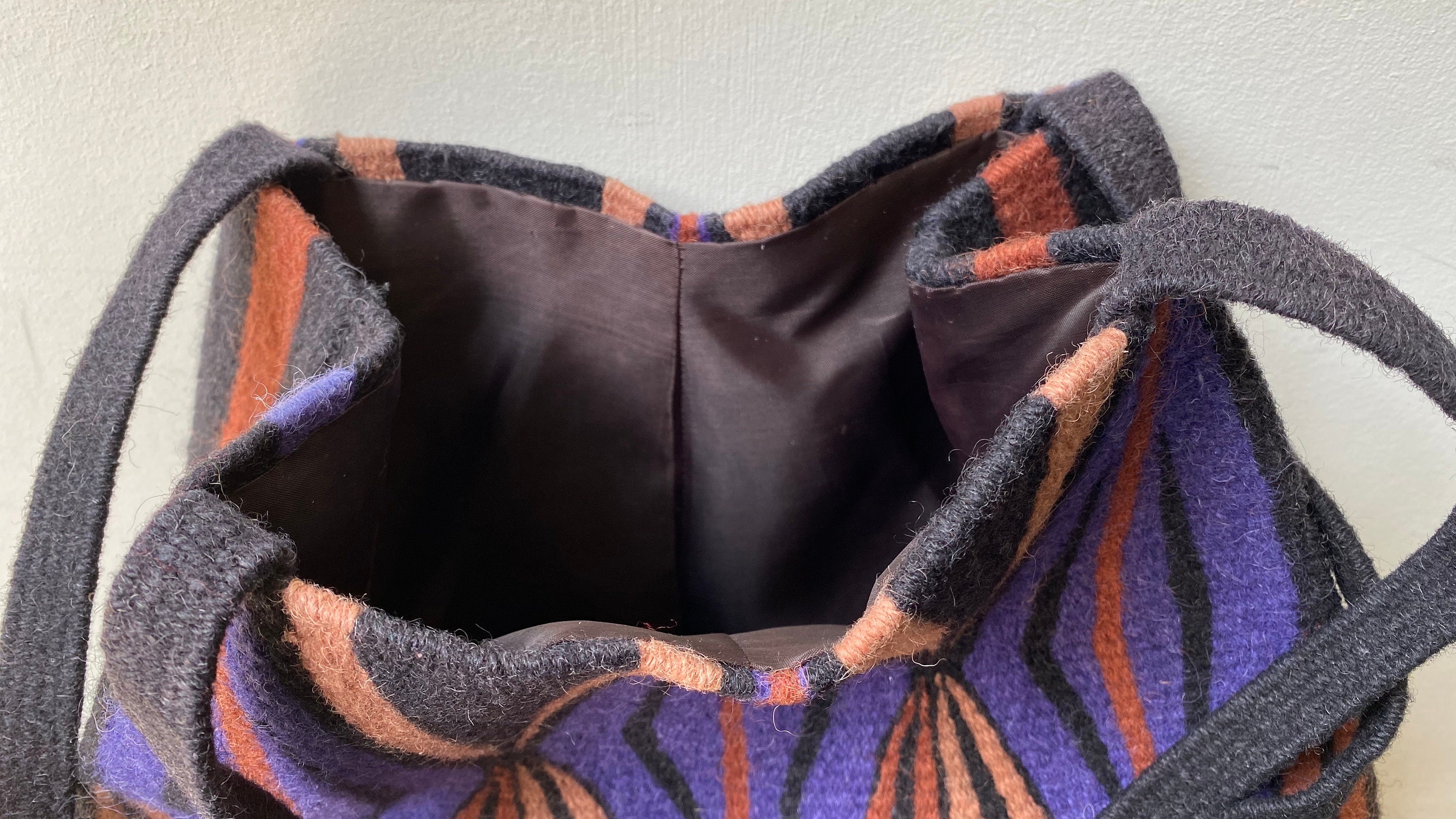 Tapestry Shoulder Bag, Stylish Ethnic Bag, Knitted Trapezia Bag - Etsy UK