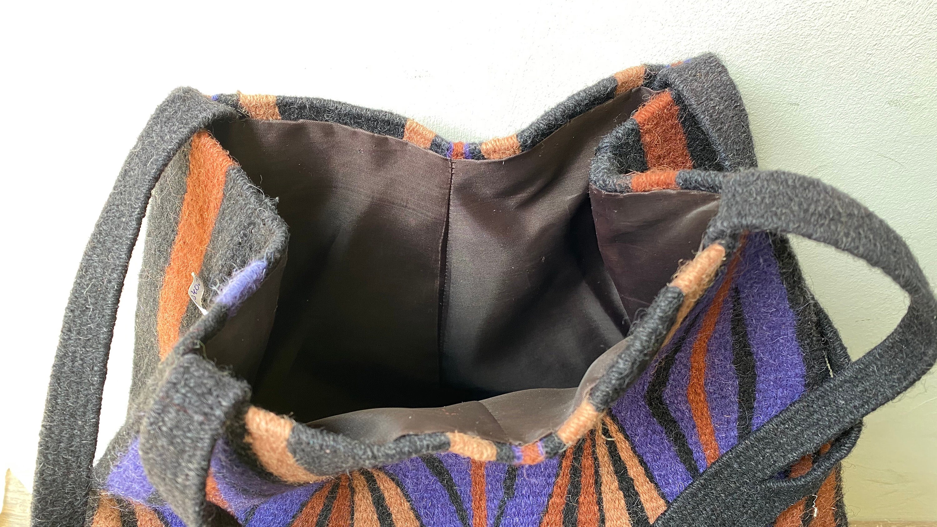 Tapestry Shoulder Bag, Stylish Ethnic Bag, Knitted Trapezia Bag - Etsy UK