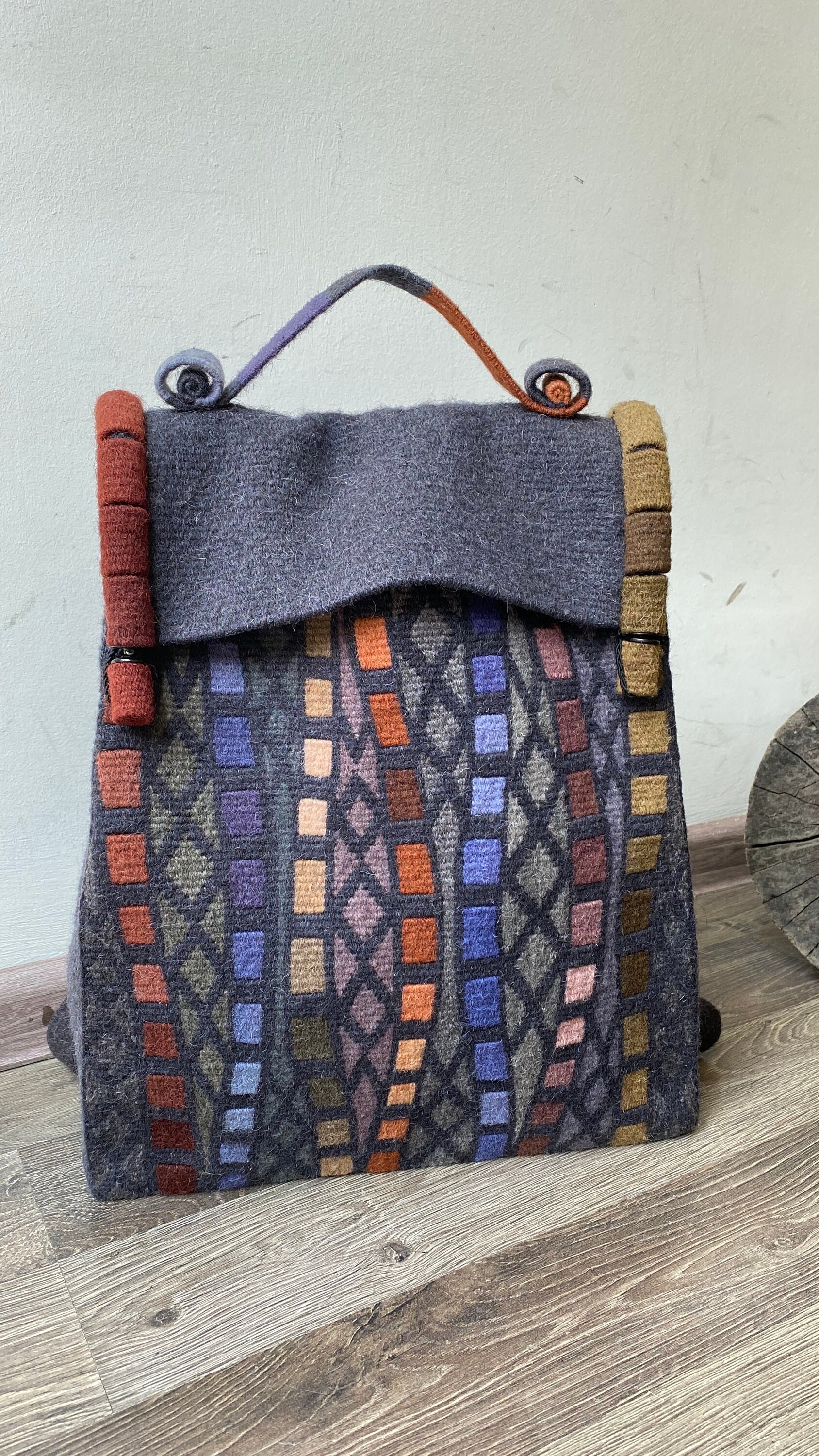 Tapestry Backpack, Stylish Ethnic Bag, Purple Backpack - Etsy Canada