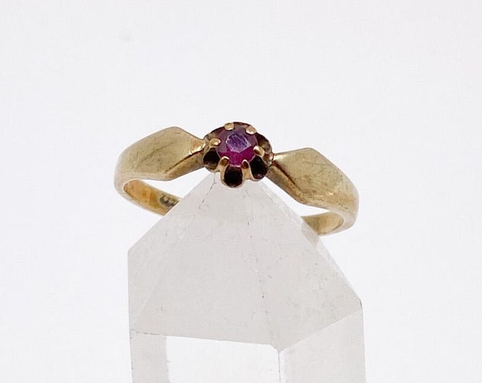 60er Jahre 8k 333 Gold Mit Rubin Stein- Größe 56/57 - 17,9 Mm - Etsy