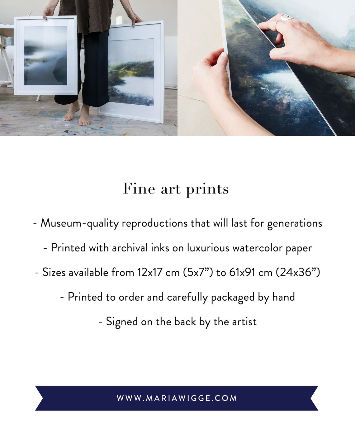 Nature Wall Art, Simple Foggy Art Print, Serene Blue Seascape Painting ...