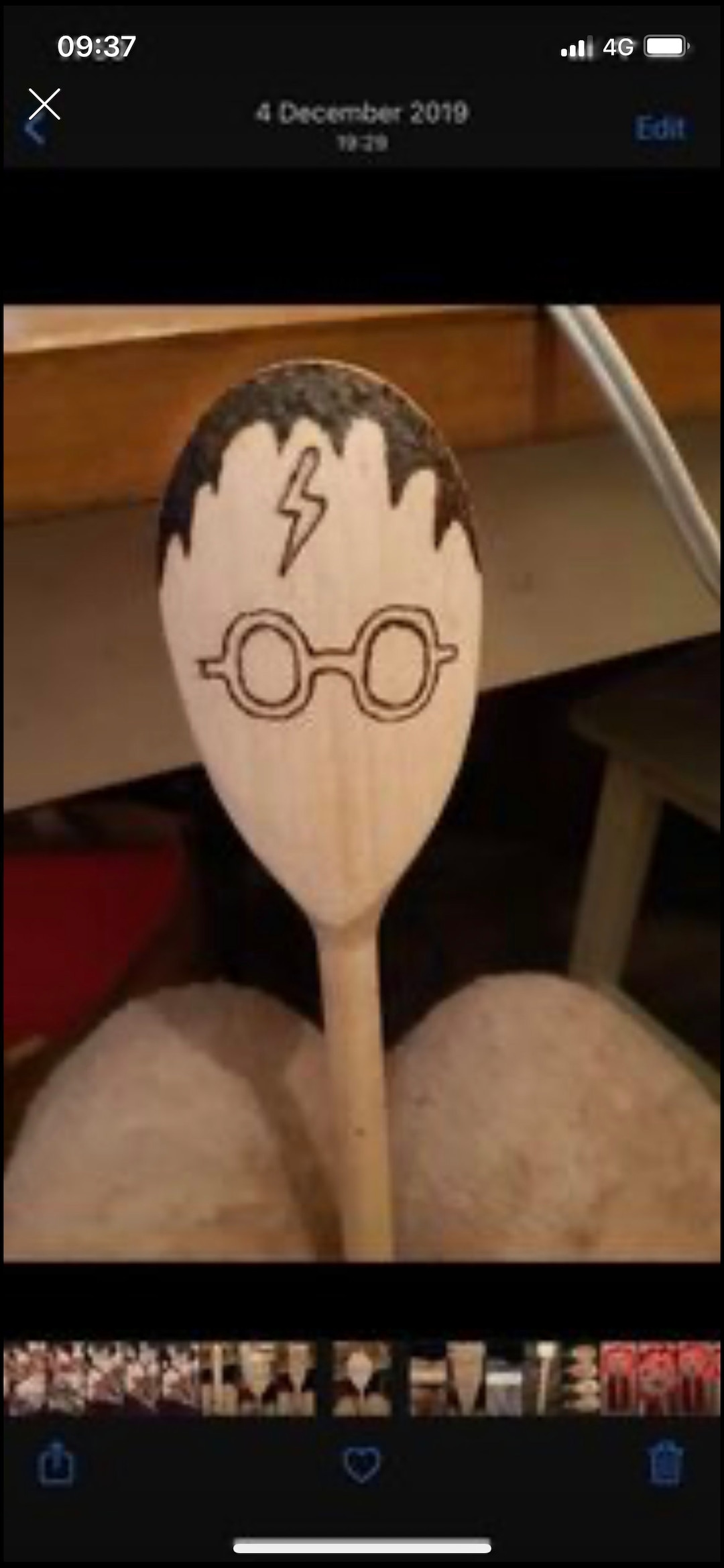 Harry Potter Hogwarts Cooking Utensil Wooden Spoon Food Safe - Etsy