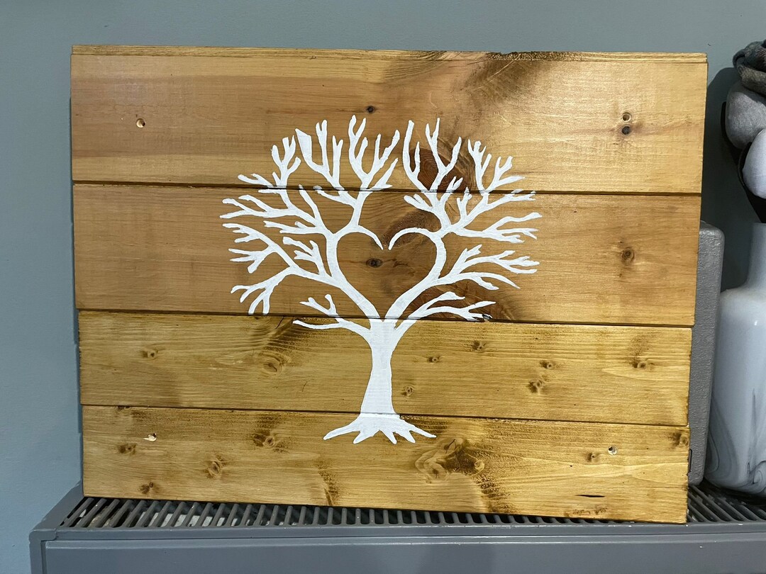 Handmade Family Tree Tree of Life Wooden Board Home Decor Christmas ...
