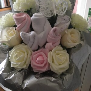 Handmade Baby Girl Upright Nappy Bouquet - Etsy