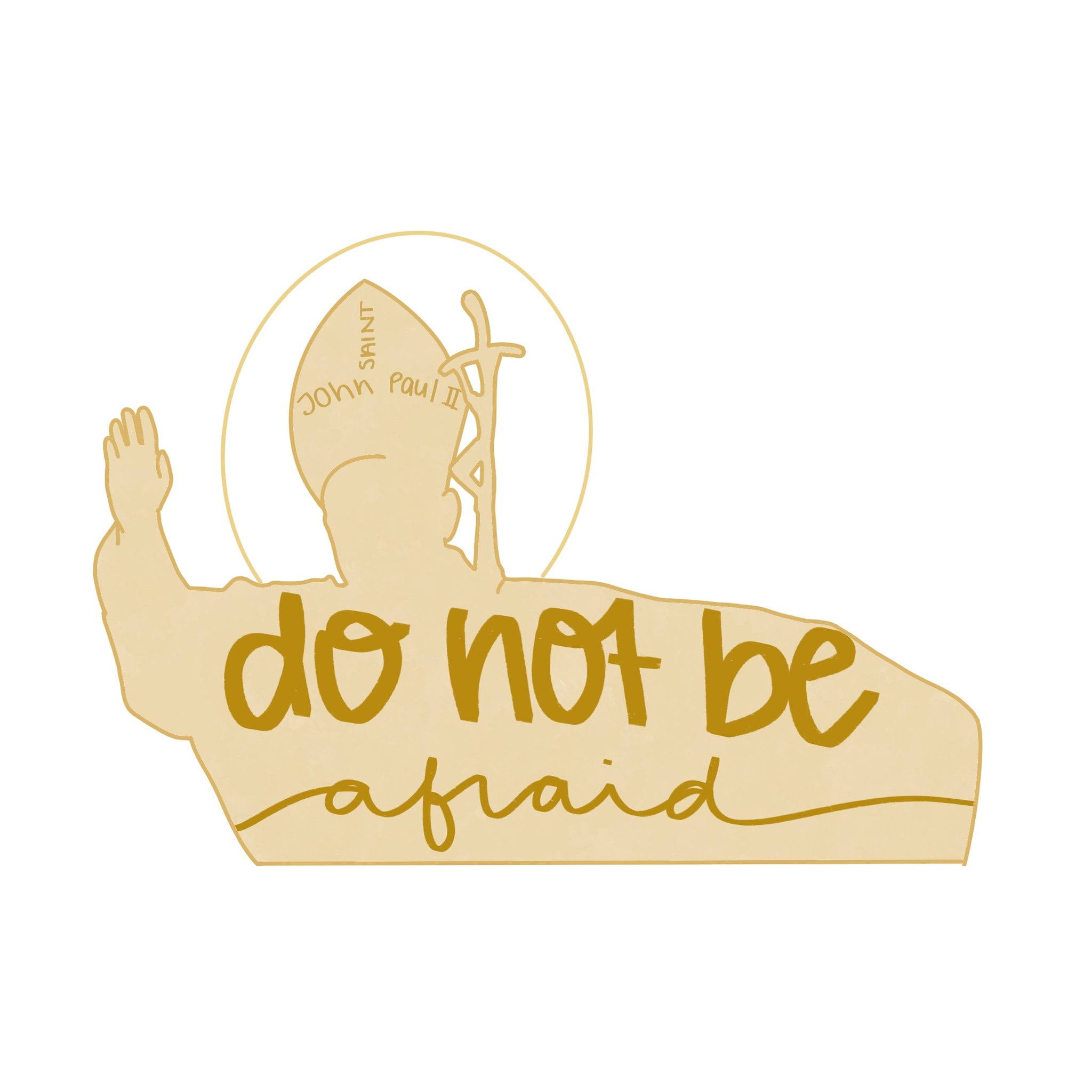 St. Pope John Paul II Do Not Be Afraid Catholic Art Print | Etsy