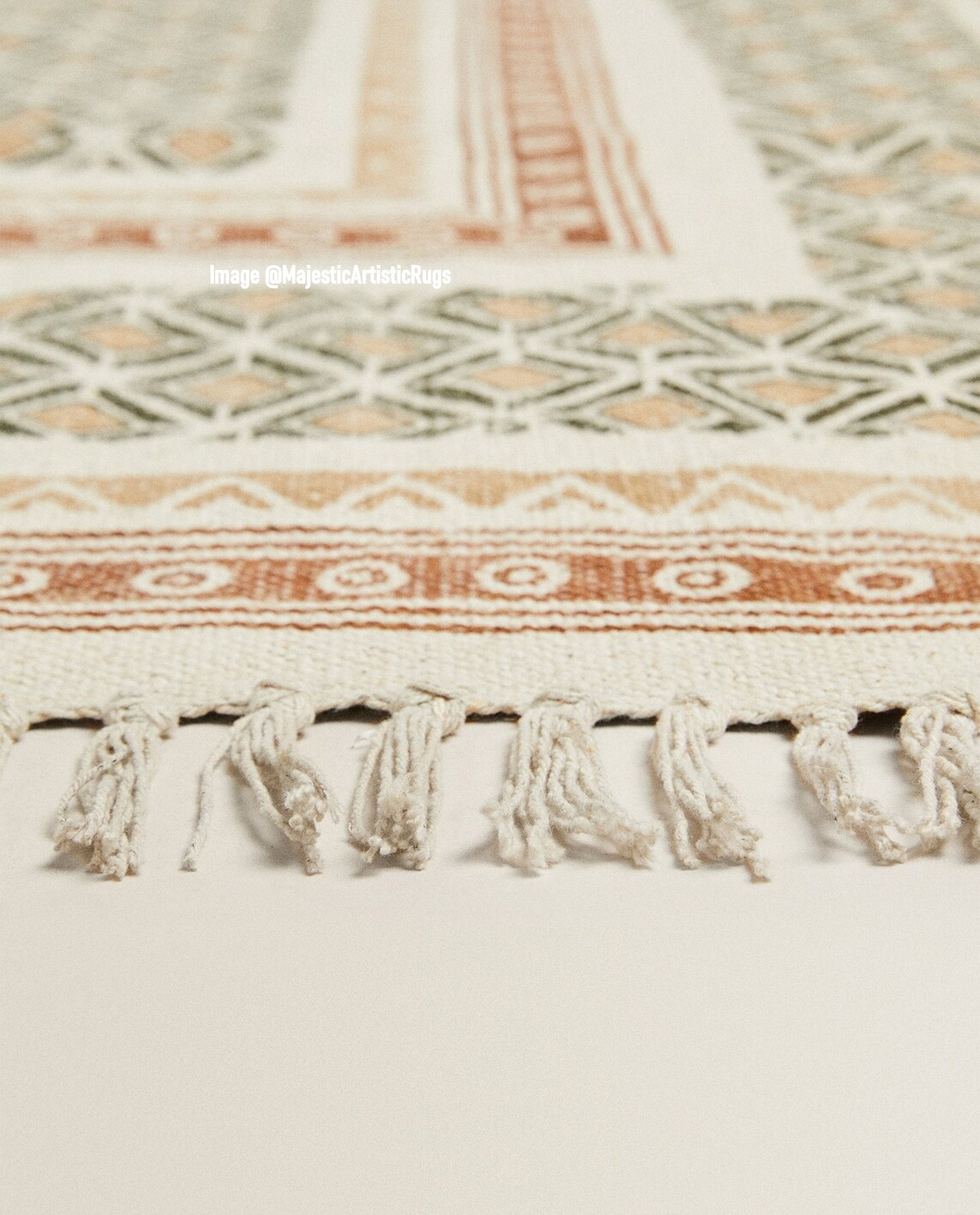 8x10 Ft Rug, Cotton Rug, Handmade Rug, Antique Rug, Decor Rug, Living ...