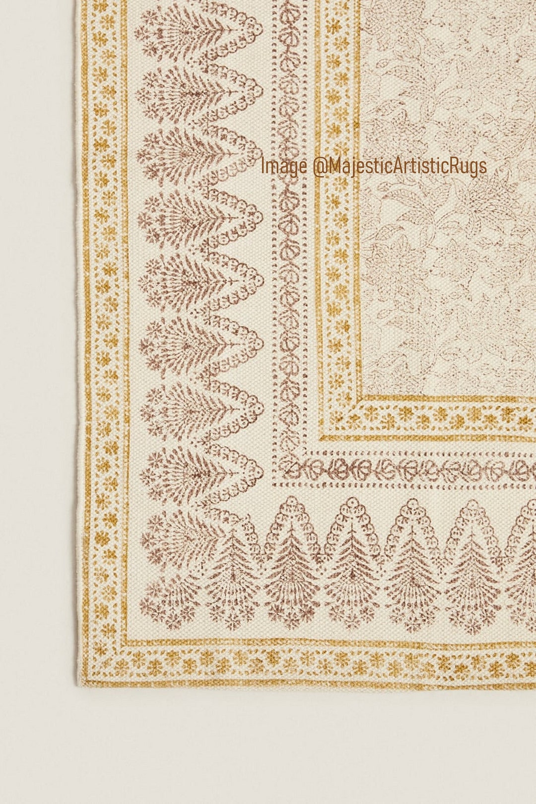 6x9 Ft Rug, Cotton Rug, Handmade Rug, Antique Rug, Kitchen Rug, Large ...