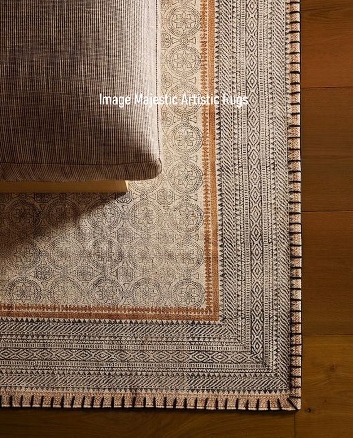 3x5ft Rug, Cotton Rug, Handmade Rug, Modern Rug, Living Room Rug, Floor ...