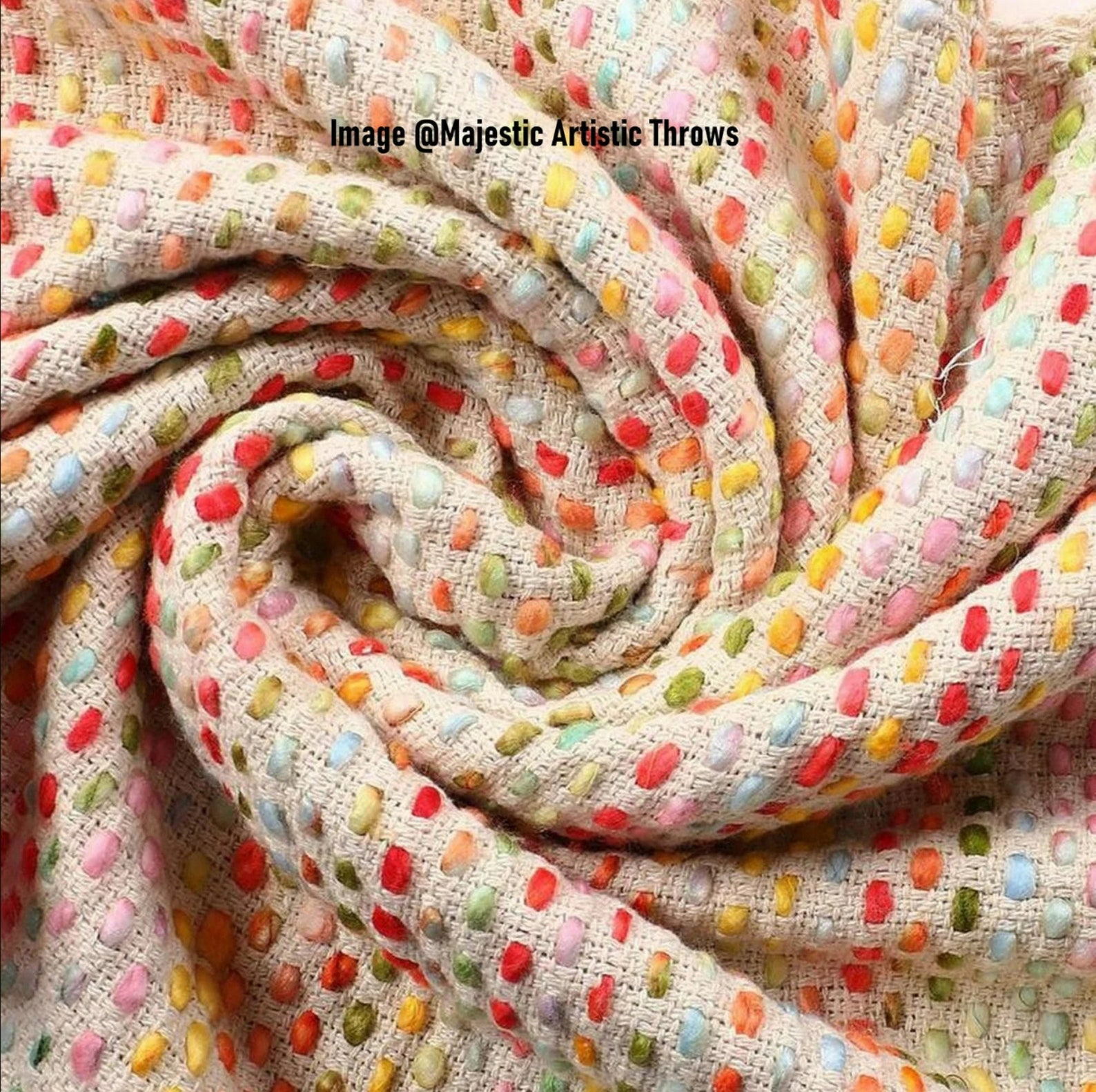 Multi Color Hand Woven Cotton Throw Turkish Blanket Pure - Etsy