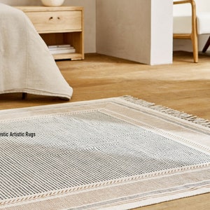 9x12 Ft Rug Cotton Rug Handmade Rug Living Room Rug Modern - Etsy