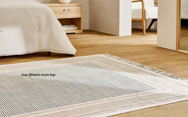 9x12 Ft Rug Cotton Rug Handmade Rug Living Room Rug Modern - Etsy