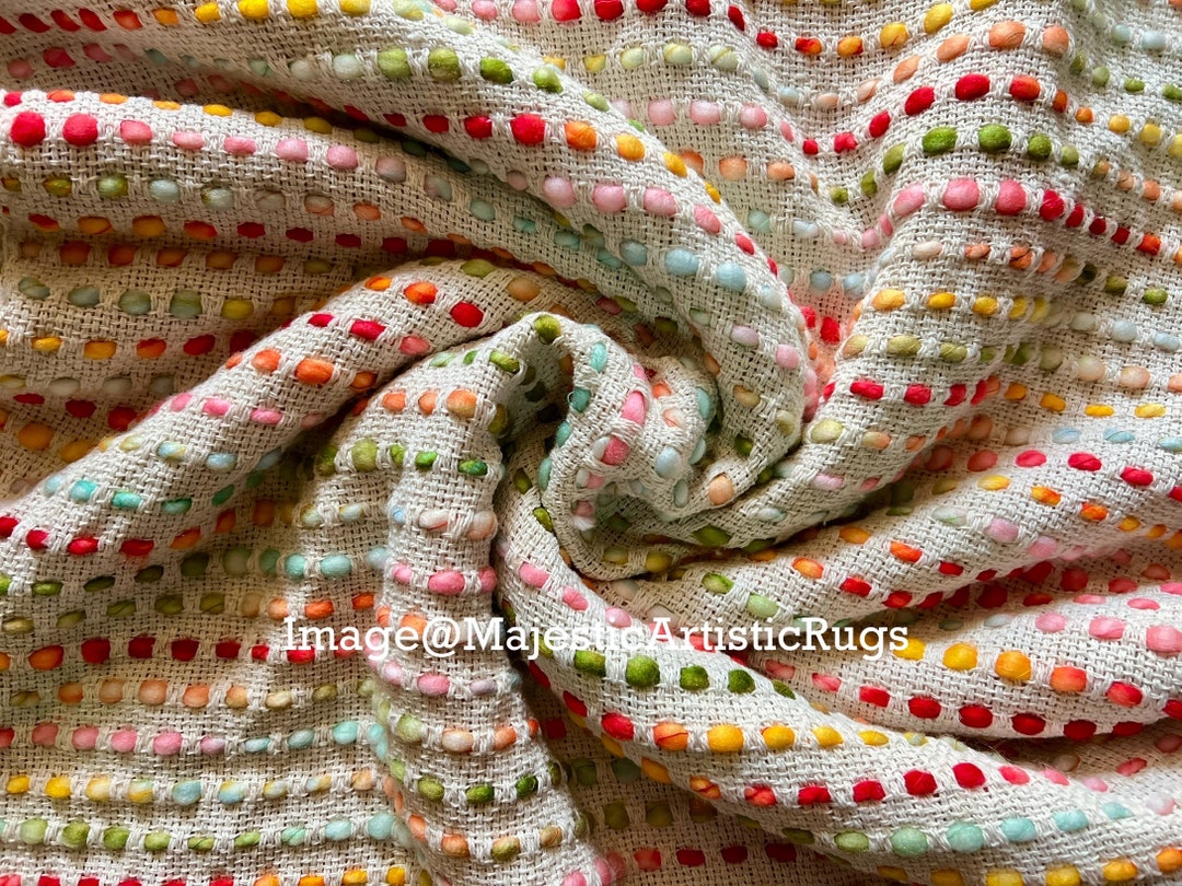 Multi Color Hand Woven Cotton Throw, Turkish Blanket , Pure Cotton ...