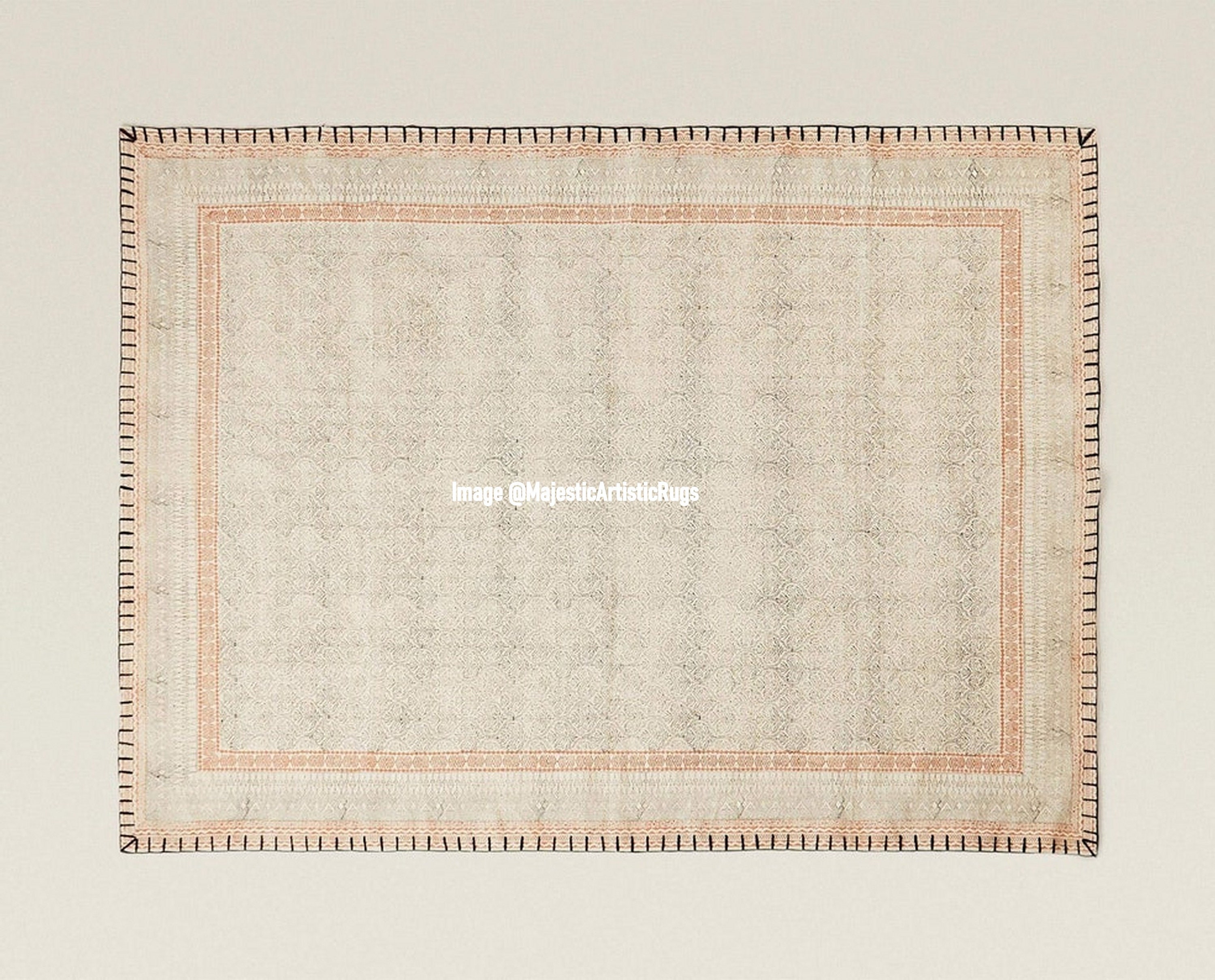 3x5 Ft Rug, Cotton Rug, Handmade Rug, Antique Rug, Kitchen Rug, Living ...