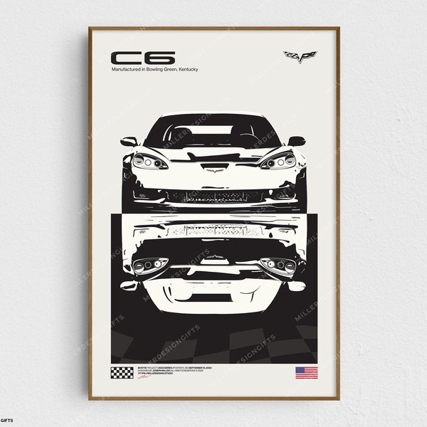 C6 Corvette Poster - Etsy