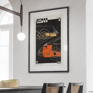 Porsche 911 Cutaway Print | Original Wall Art Poster Decor Andy Warhol ...