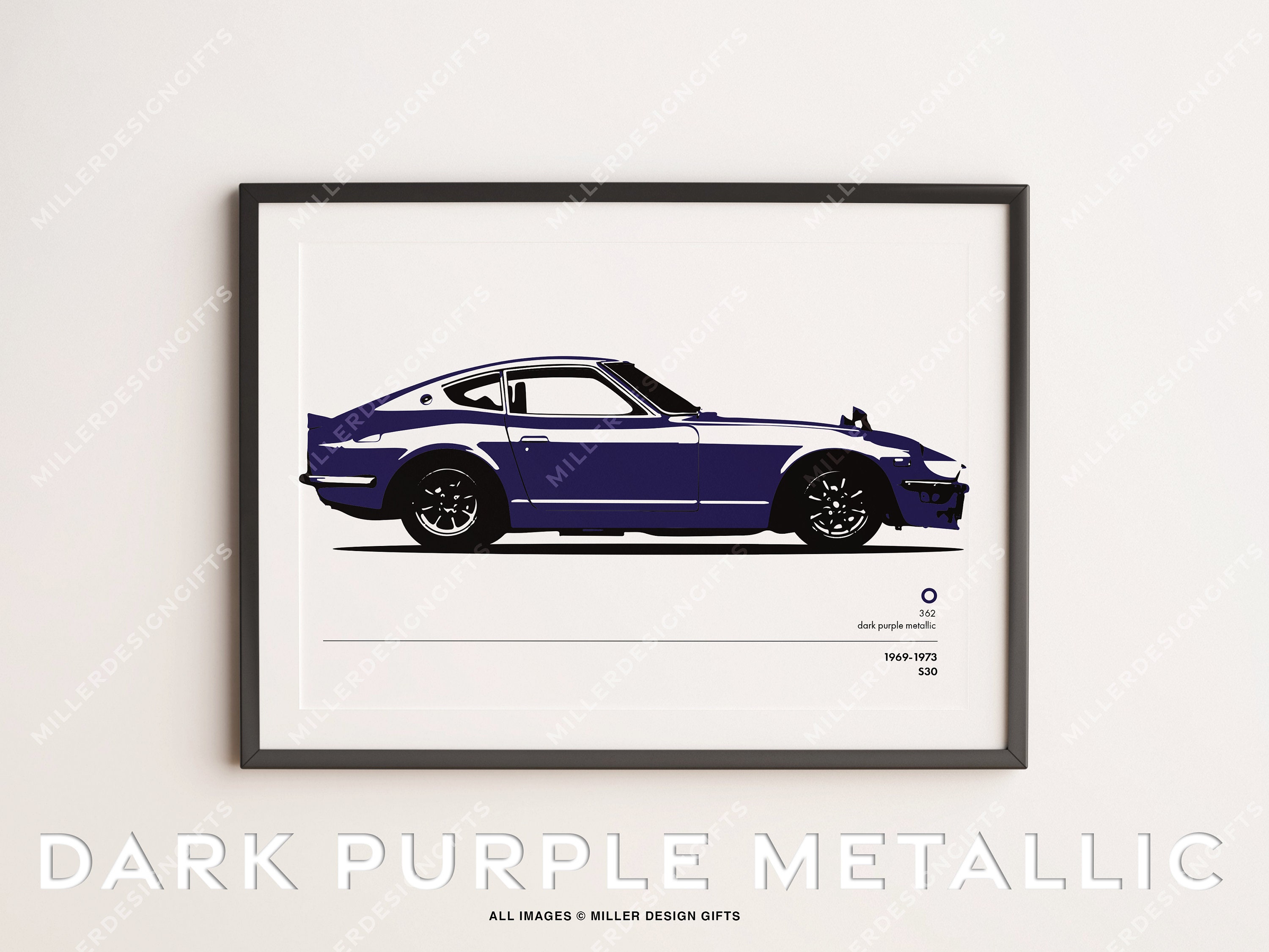 Nissan 240Z Color Codes Print Fairlady Z Original Art - Etsy