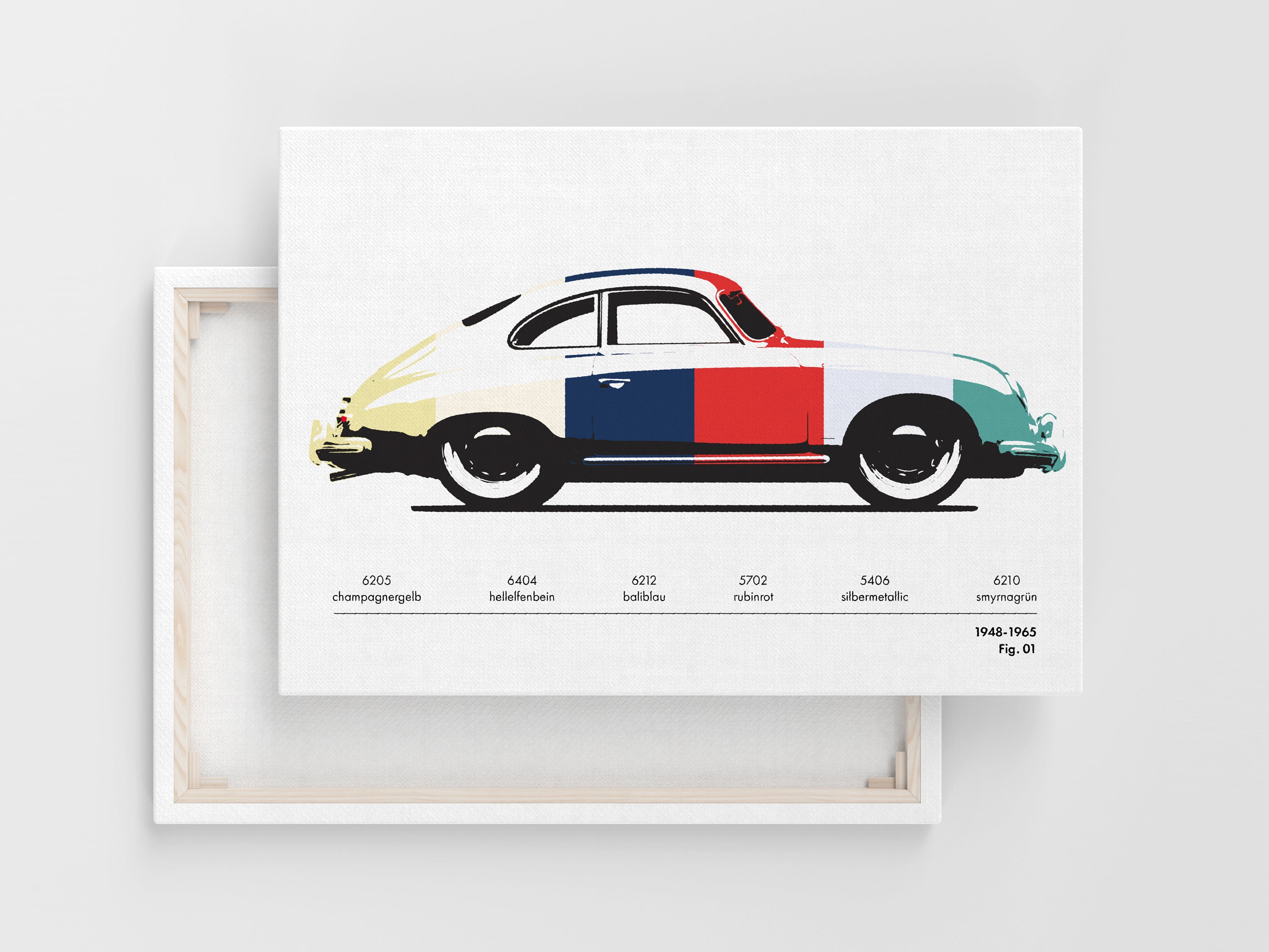 Porsche 356 Print Color Codes Original Art Wall Poster Decor - Etsy