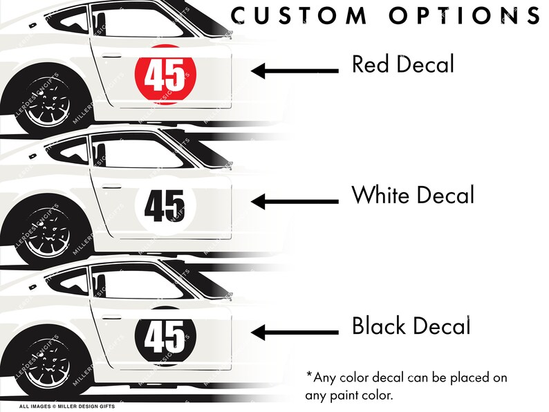 Nissan 240Z Color Codes Set of 3 Prints Fairlady Z | Etsy