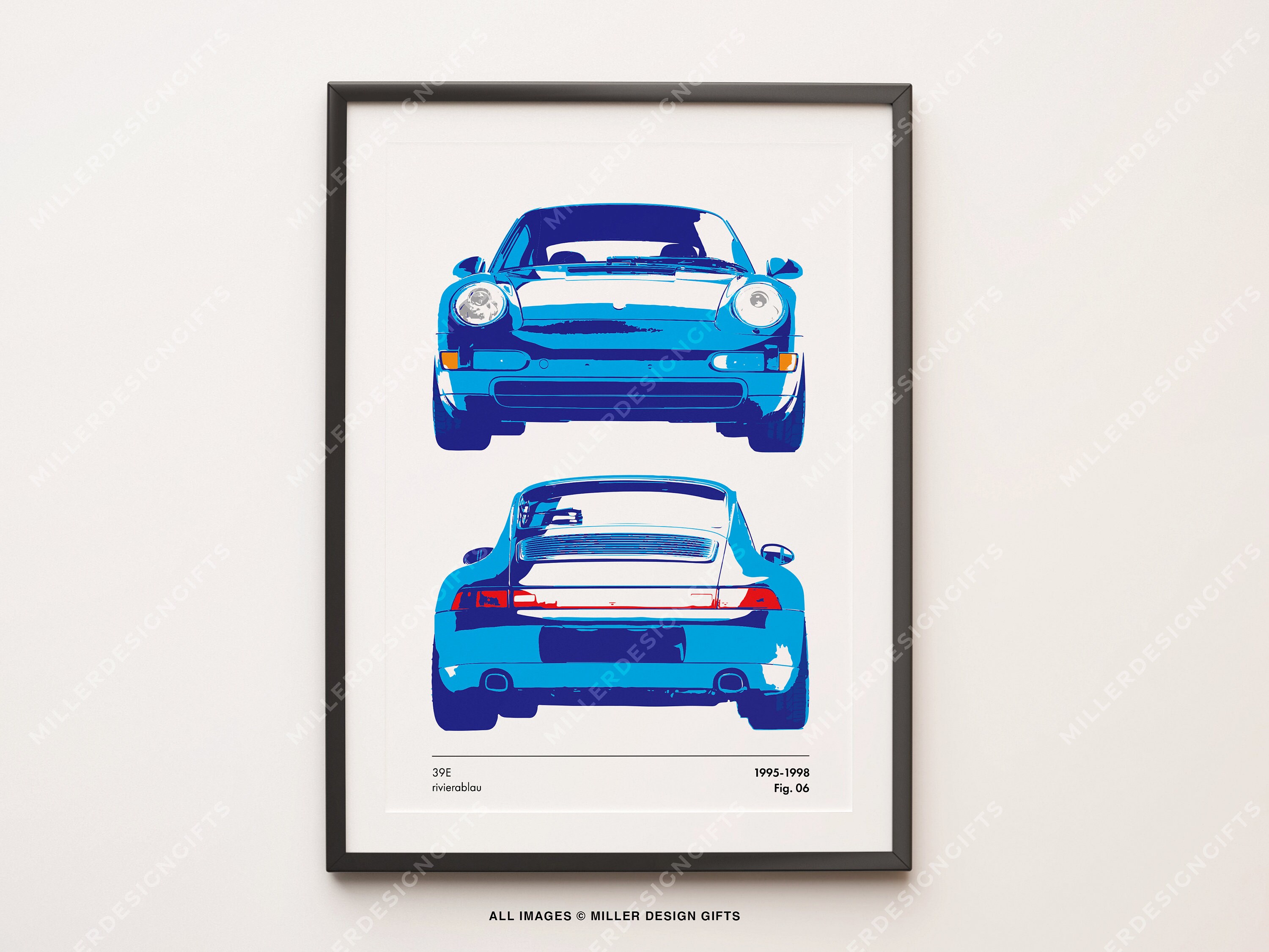 Porsche 911 993 Print Color Codes Original Art Wall Poster | Etsy