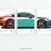 Porsche 911 992 Color Codes - Set of 3 Prints - Original Wall Art ...
