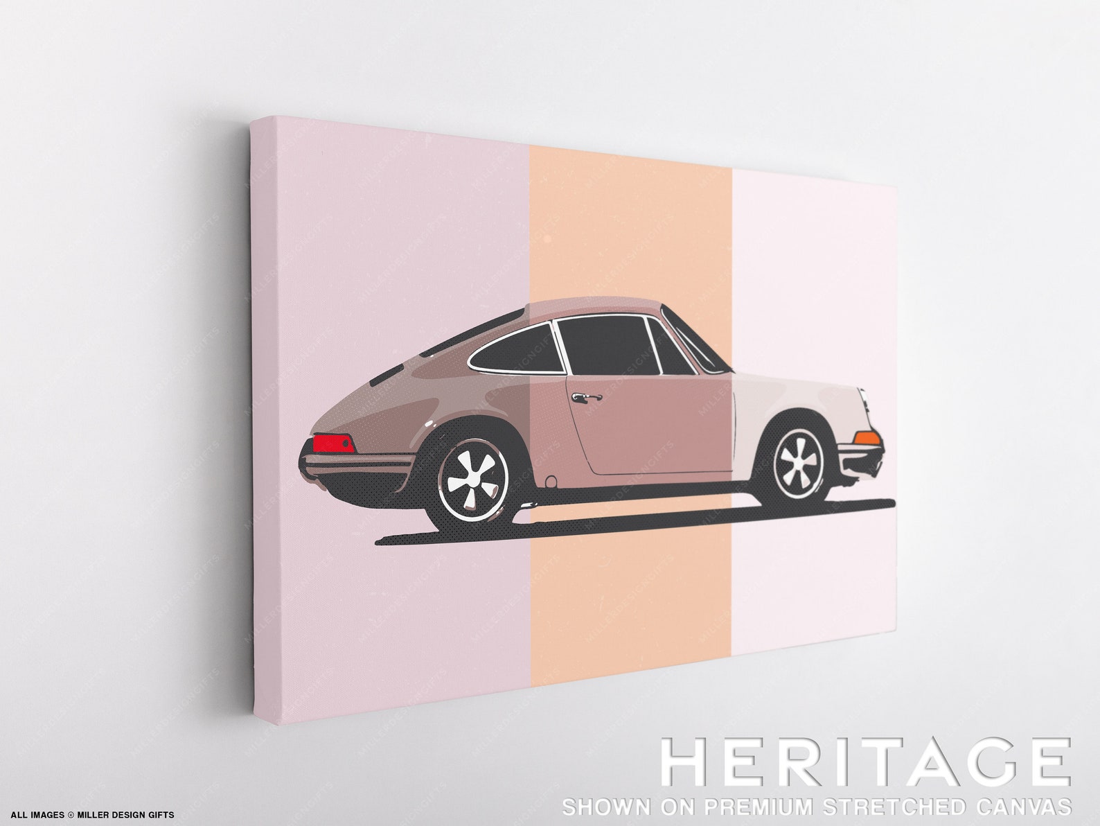 Porsche 911 Print Original Art Wall Poster Decor Christmas Fathers Day ...