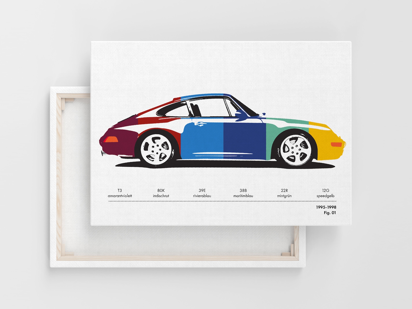 Porsche 911 993 Color Codes Print or Canvas Original Art Wall | Etsy