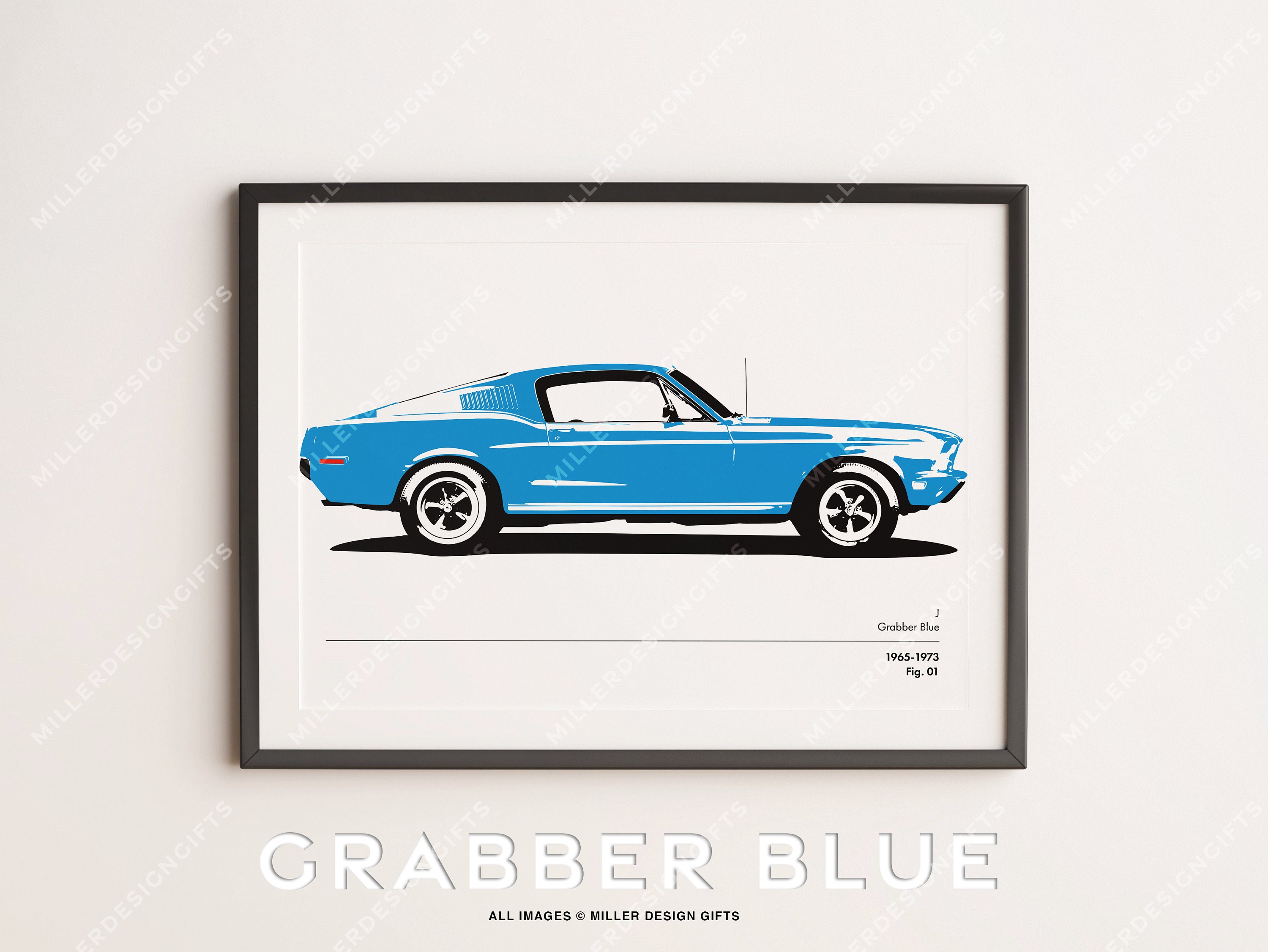 Ford Mustang Color Codes Print Original Wall Art Poster - Etsy