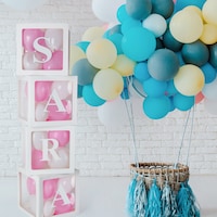 Baby Shower Wood Blocks: ABC Decor, Large Wooden Blocks - Etsy