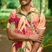 Monstera, Leafy Print Bula/aloha Shirt, Coconut Buttons. Made in Fiji ...
