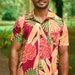 Monstera, Leafy Print Bula/aloha Shirt, Coconut Buttons. Made in Fiji ...