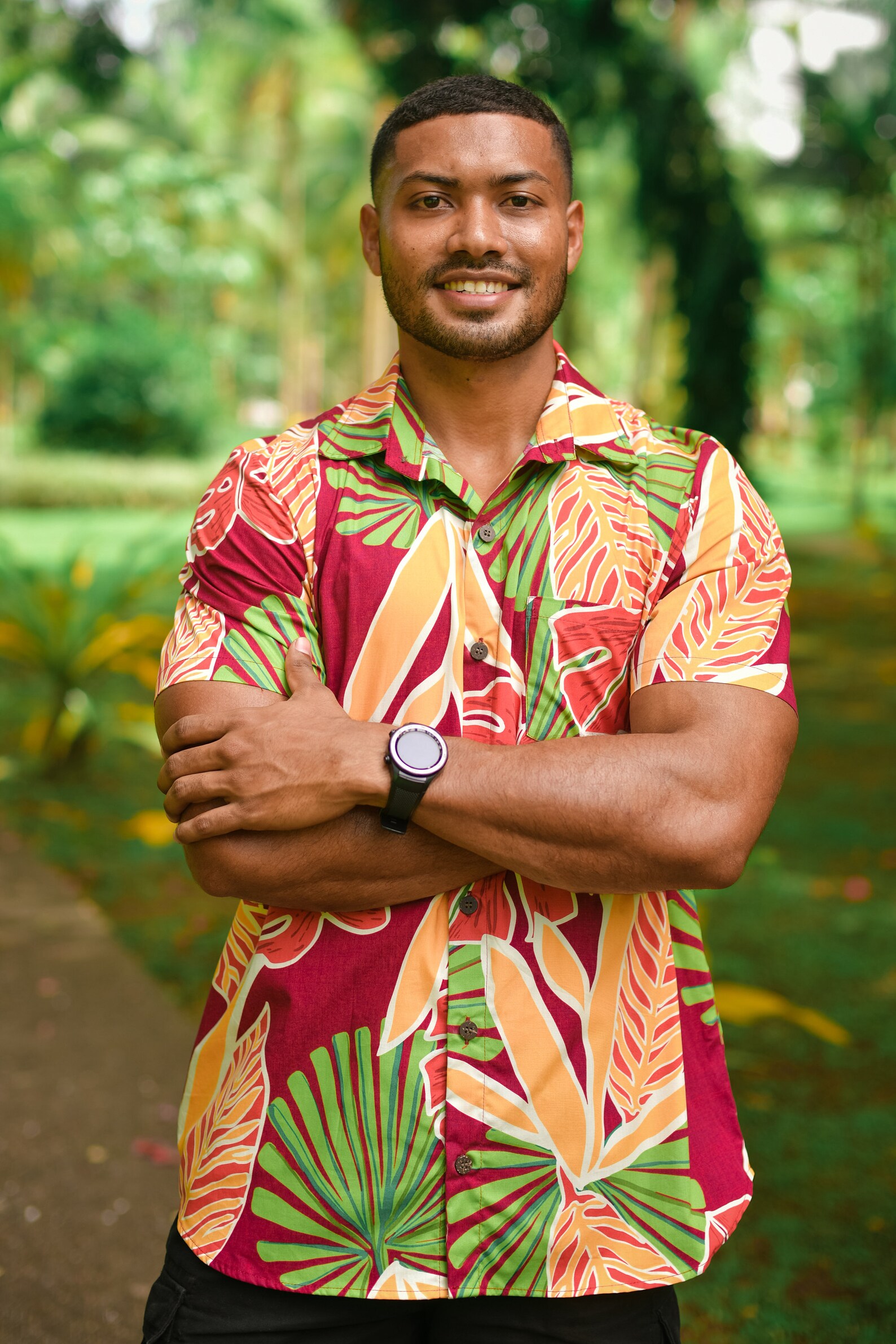 Monstera, Leafy Print Bula/aloha Shirt, Coconut Buttons. Made in Fiji ...