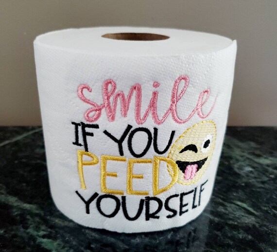 Bathroom Funny Bathroom D Toilet Paper Custom Gift Embroidery Custom ...