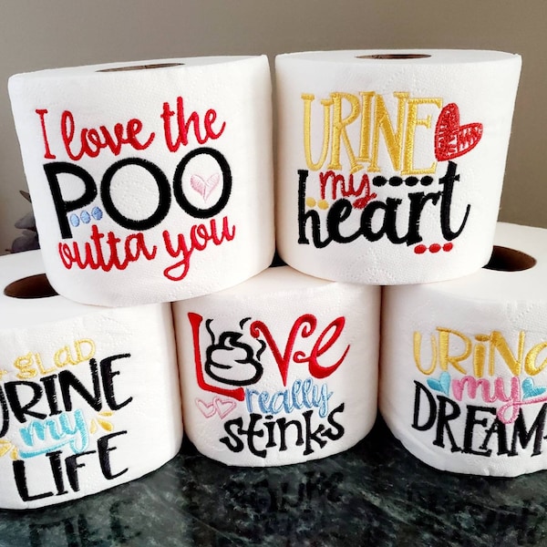 Toilet Paper Embroidery Designs - Etsy