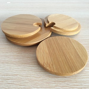 Bamboo Lid,personalized Bamboo Lid,can Glass Lid,bamboo Lids for Beer ...