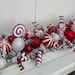 Christmas Garland • Christmas Mantle • Red & White Christmas Decor ...