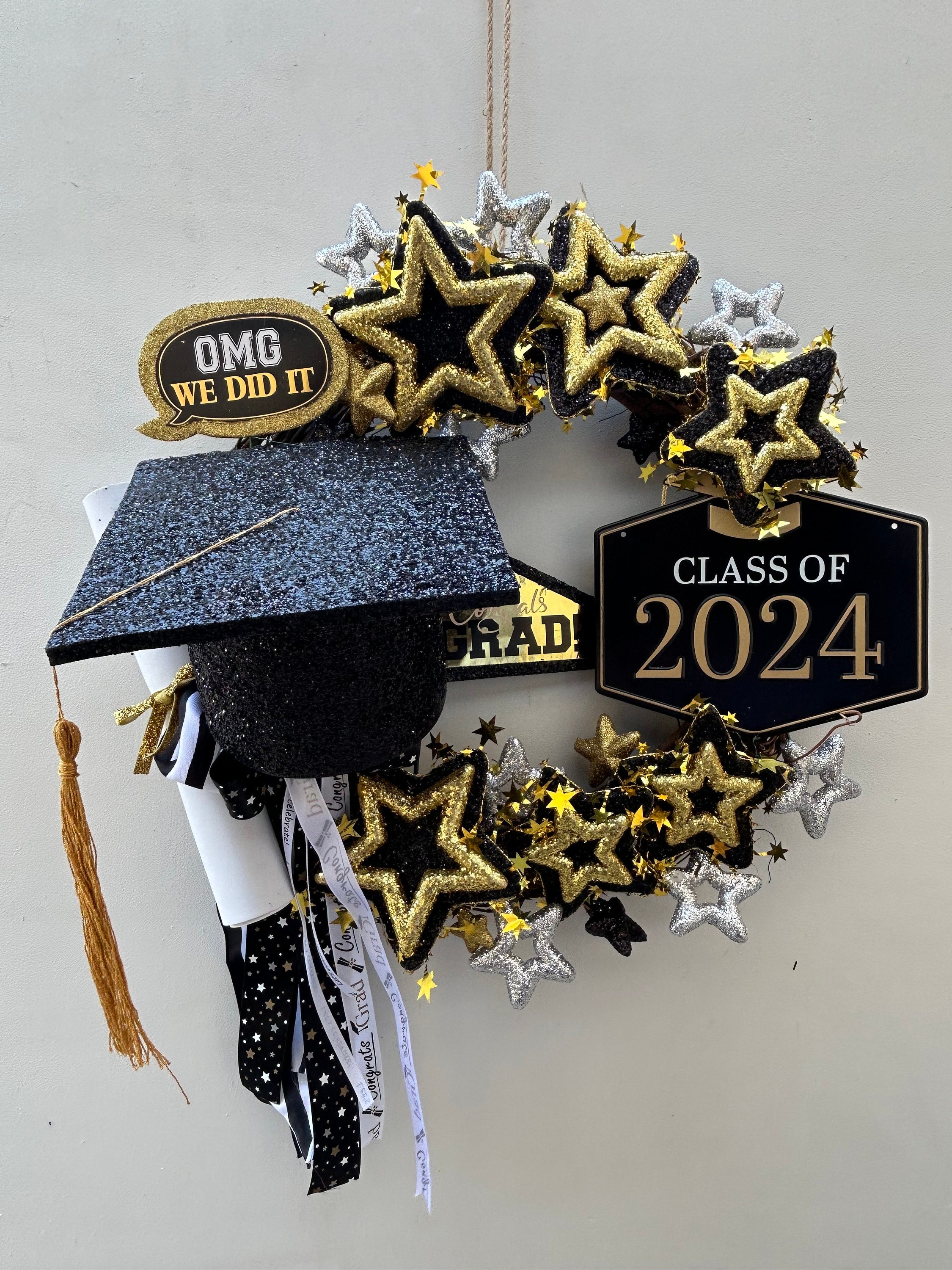 Graduation Wreath • Grad Wreath • Graduation Day •graduation Party ...