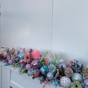 Candyland Garland for Mantle • Winter Decor • Christmas Decor for ...