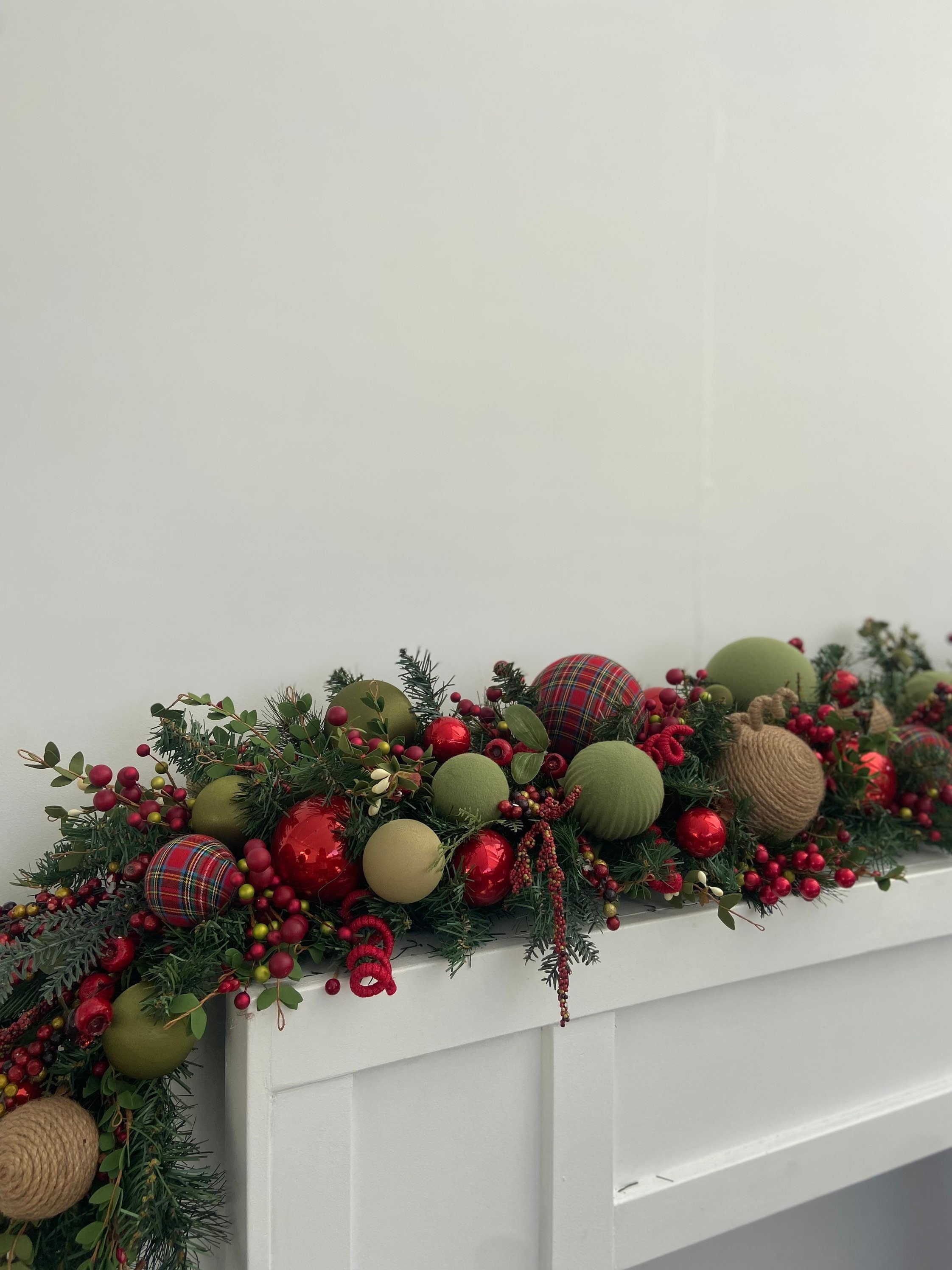 Christmas / Winter Garland for Mantleholiday Decor winter - Etsy