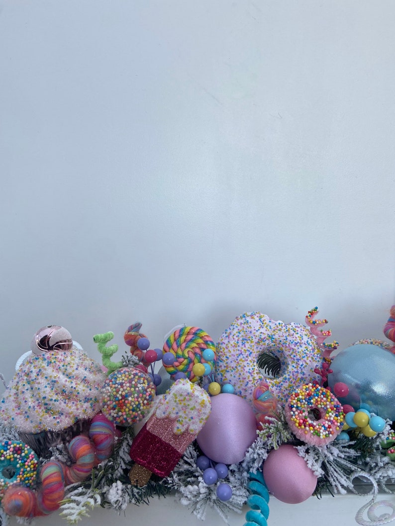 Candyland Garland for Mantle • Winter Decor • Christmas Decor for ...