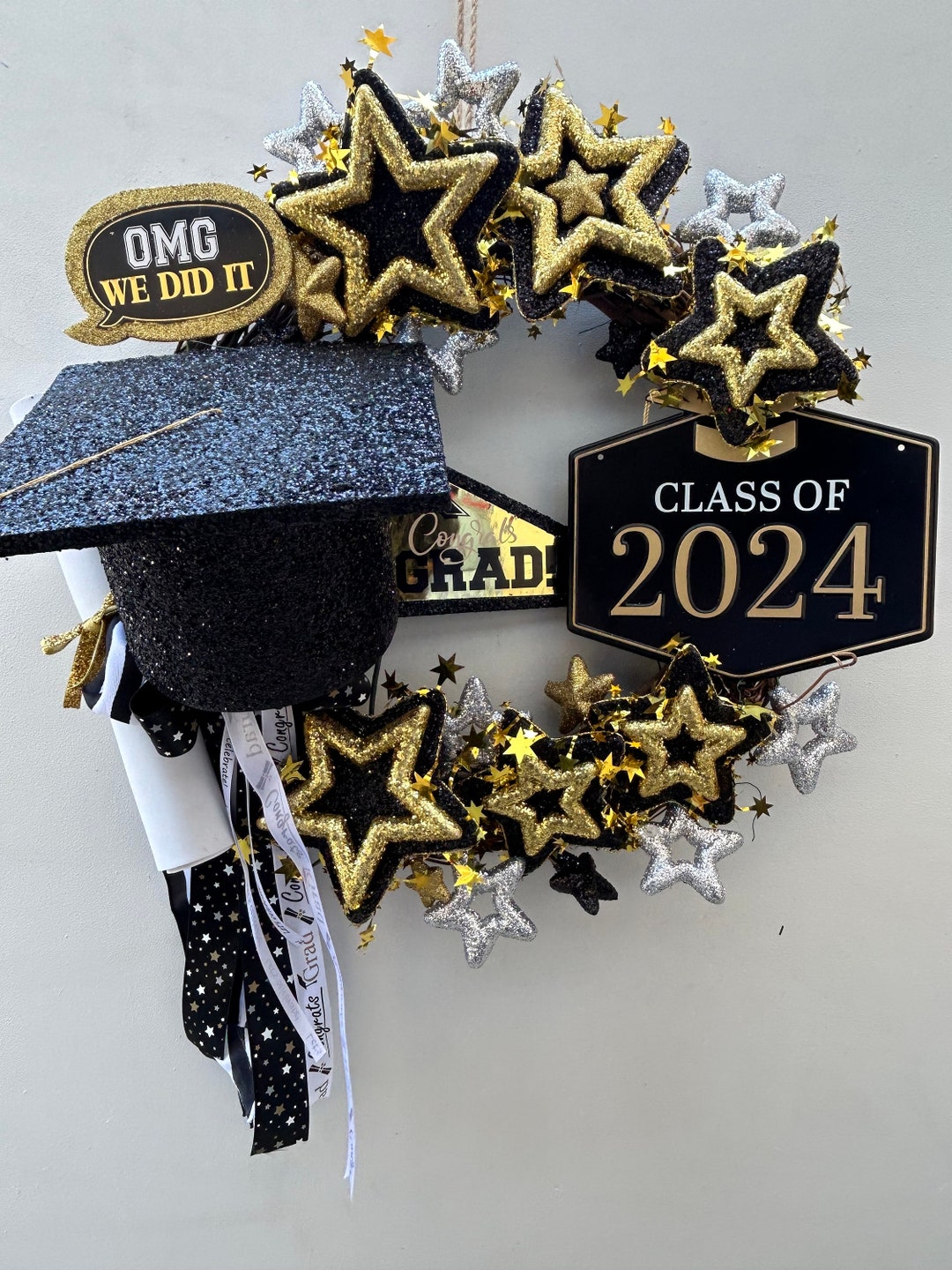 Graduation Wreath • Grad Wreath • Graduation Day •graduation Party ...
