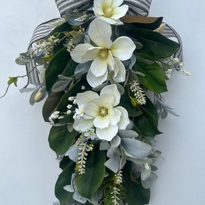 Magnolia Swag • Magnolia Front Door • Magnolia Decor • Wall With ...