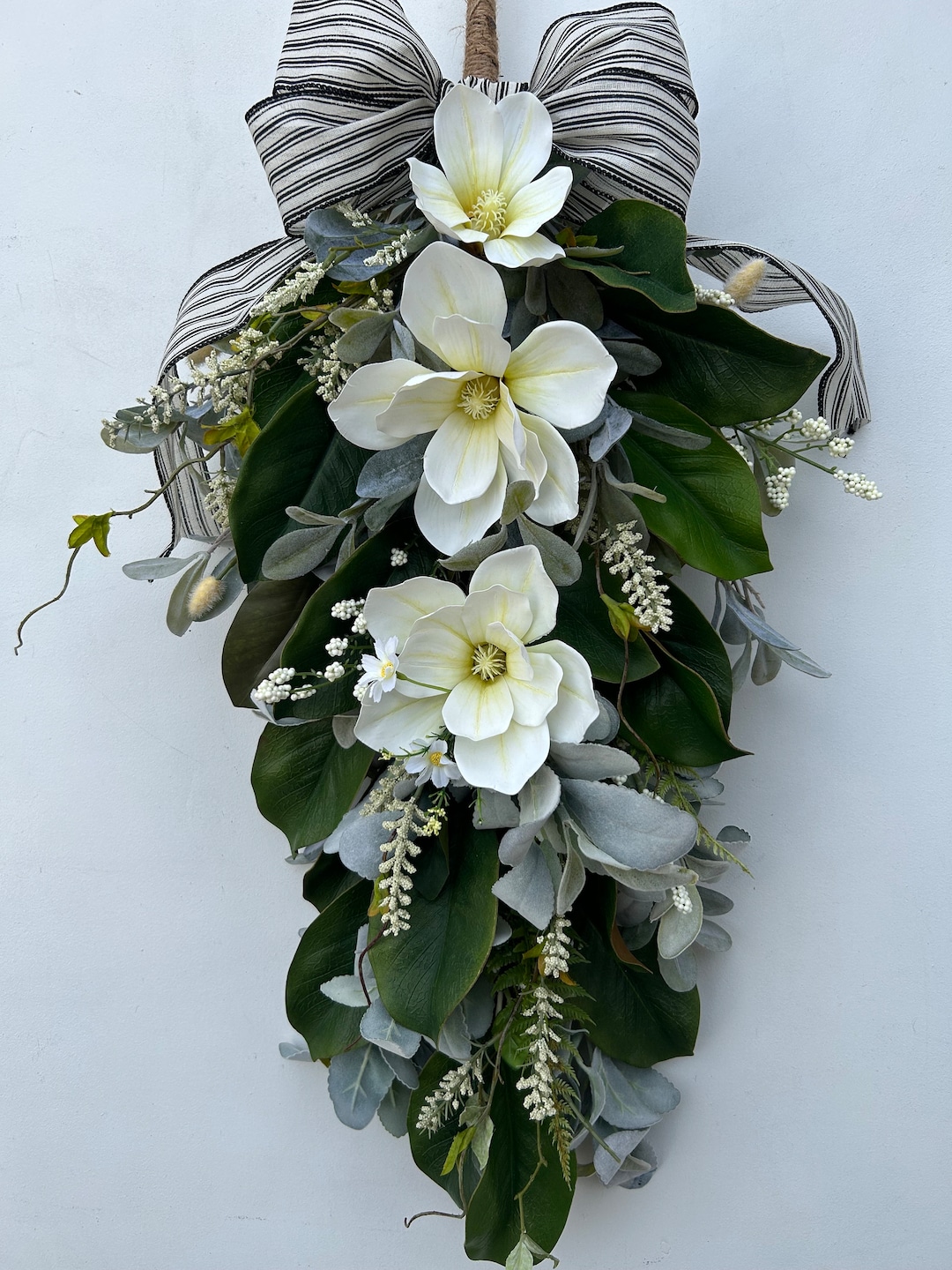 Magnolia Swag • Magnolia Front Door • Magnolia Decor • Wall With ...