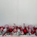 Christmas Garland • Christmas Mantle • Red & White Christmas Decor ...