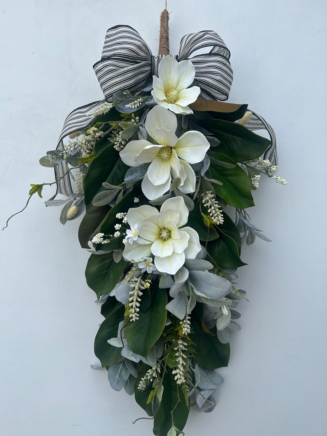 Magnolia Swag • Magnolia Front Door • Magnolia Decor • Wall With ...