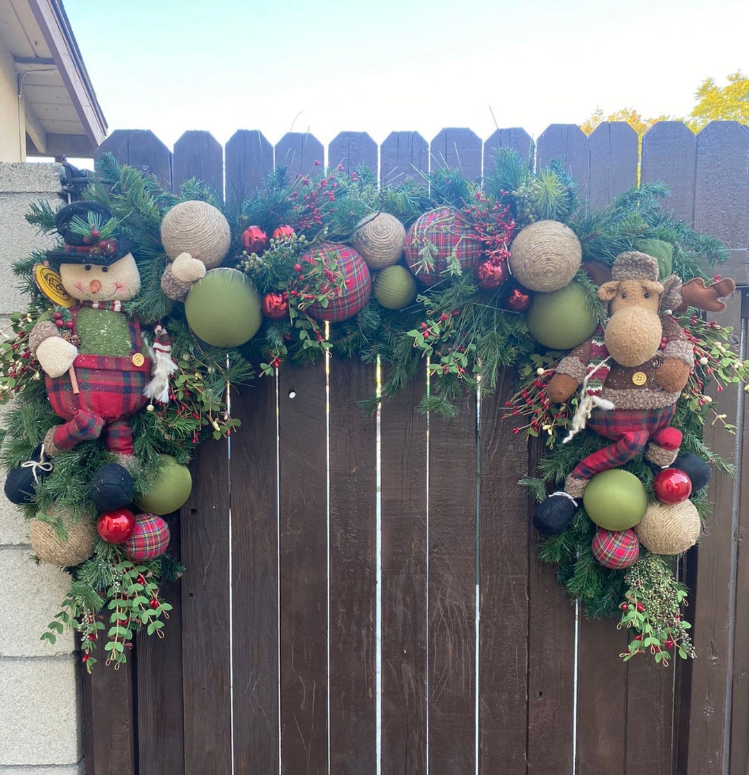 Christmas Garland (toys, Flannel, Green Ornaments) / Guirnalda De ...