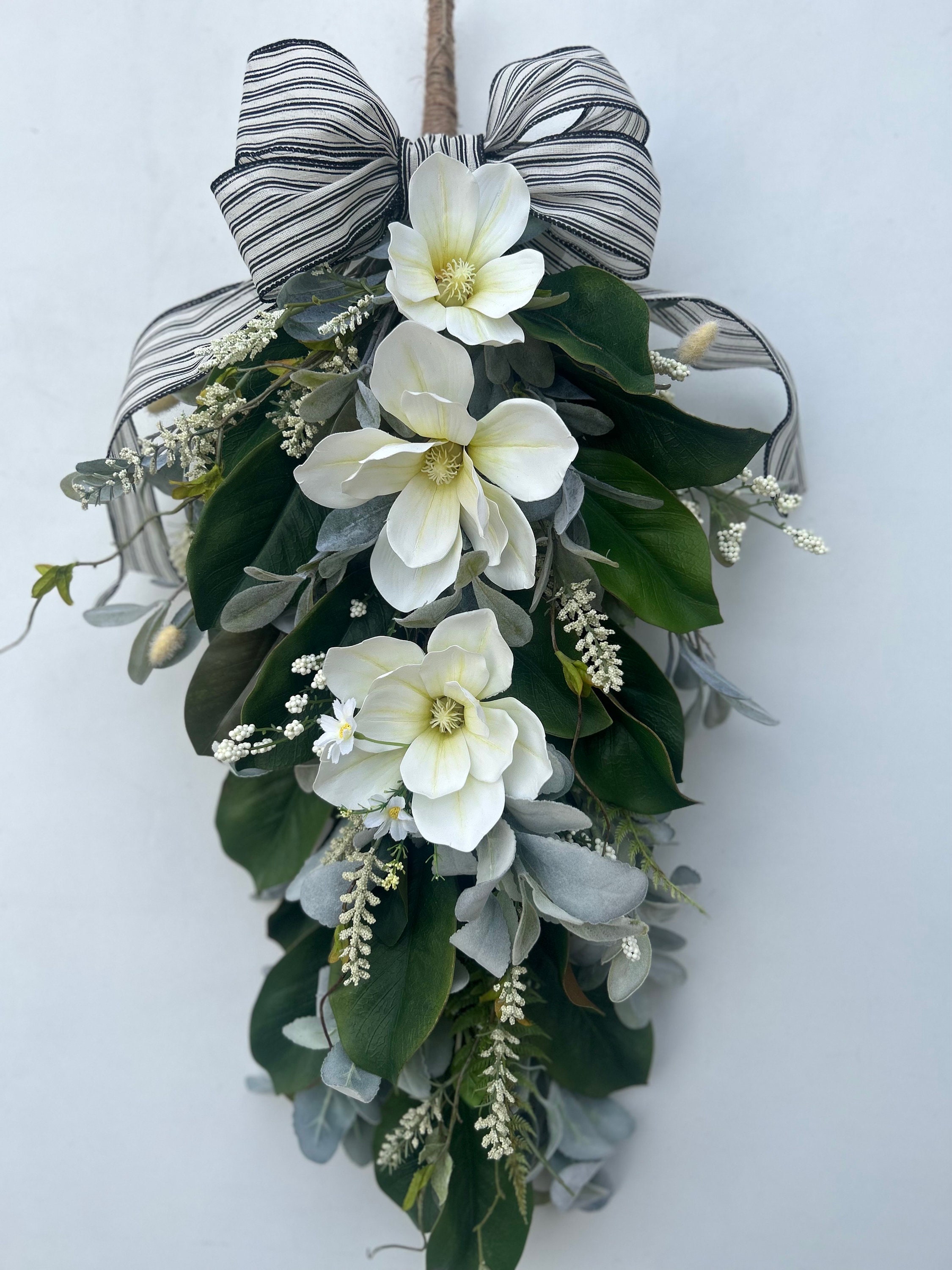 Magnolia Swag • Magnolia Front Door • Magnolia Decor • Wall With ...
