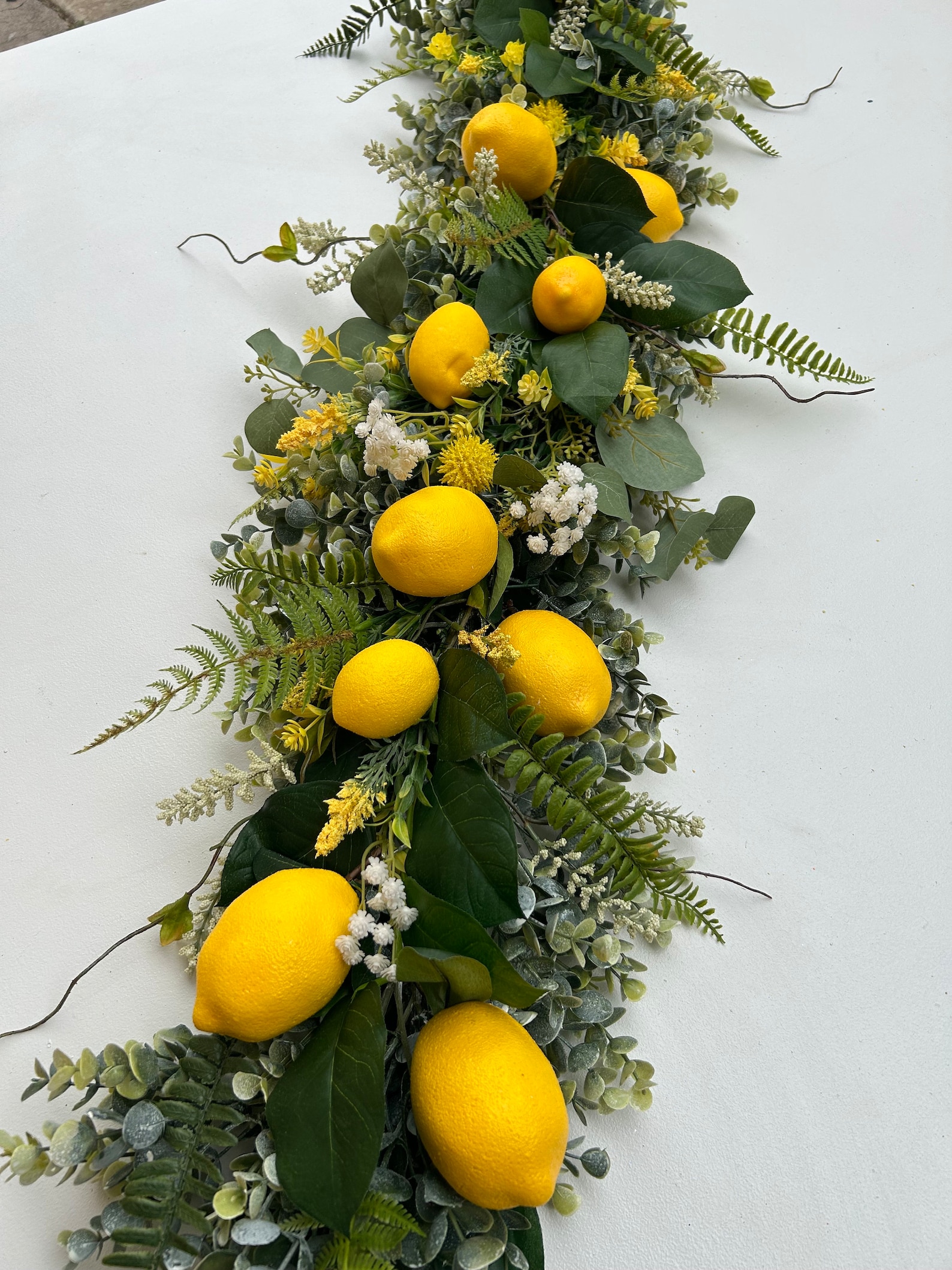 Lemon Garland • Lemon Decor • Lemon Decor for Fireplaces •summer ...